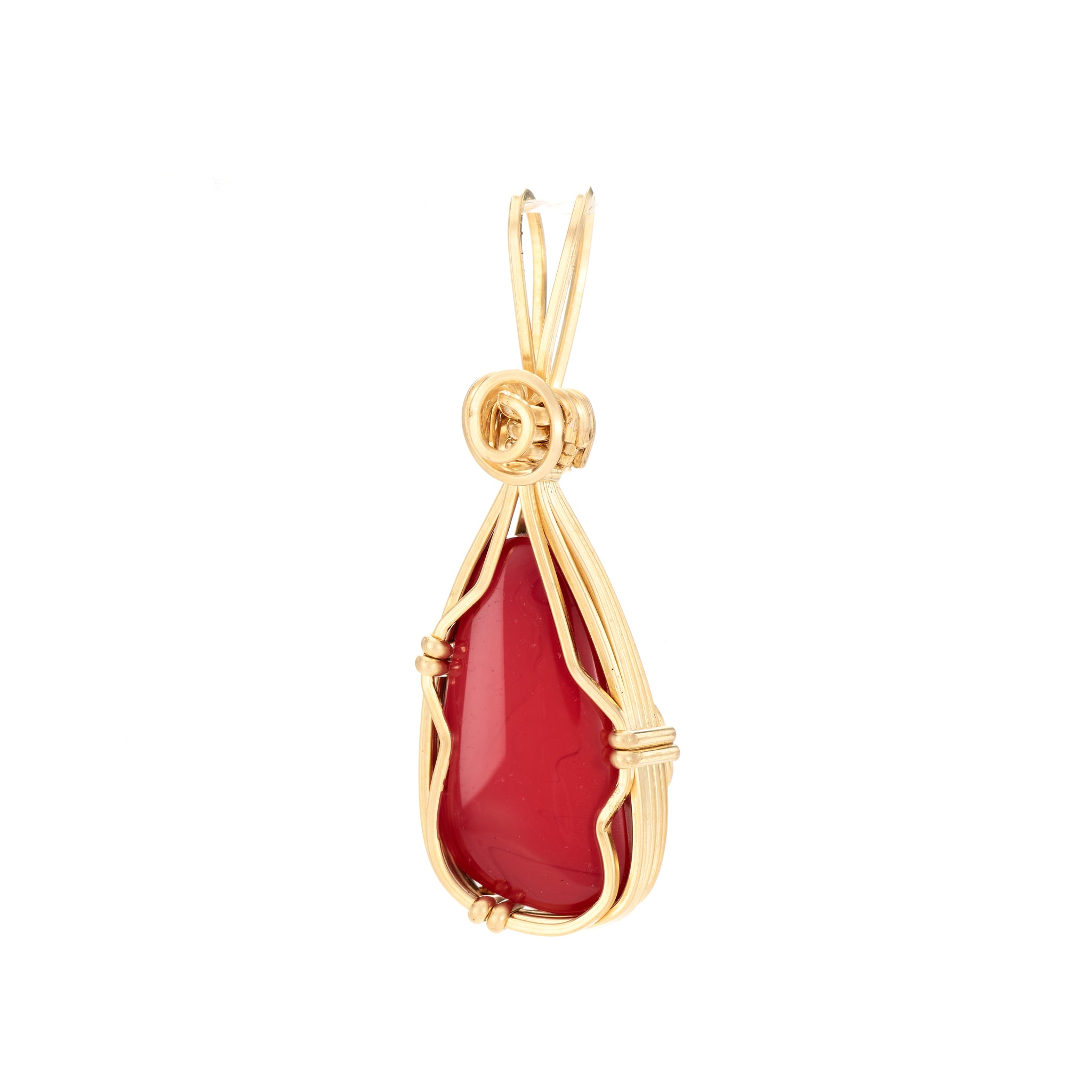 Rosarita Gold Slag Pendant – Houston Museum of Natural Science