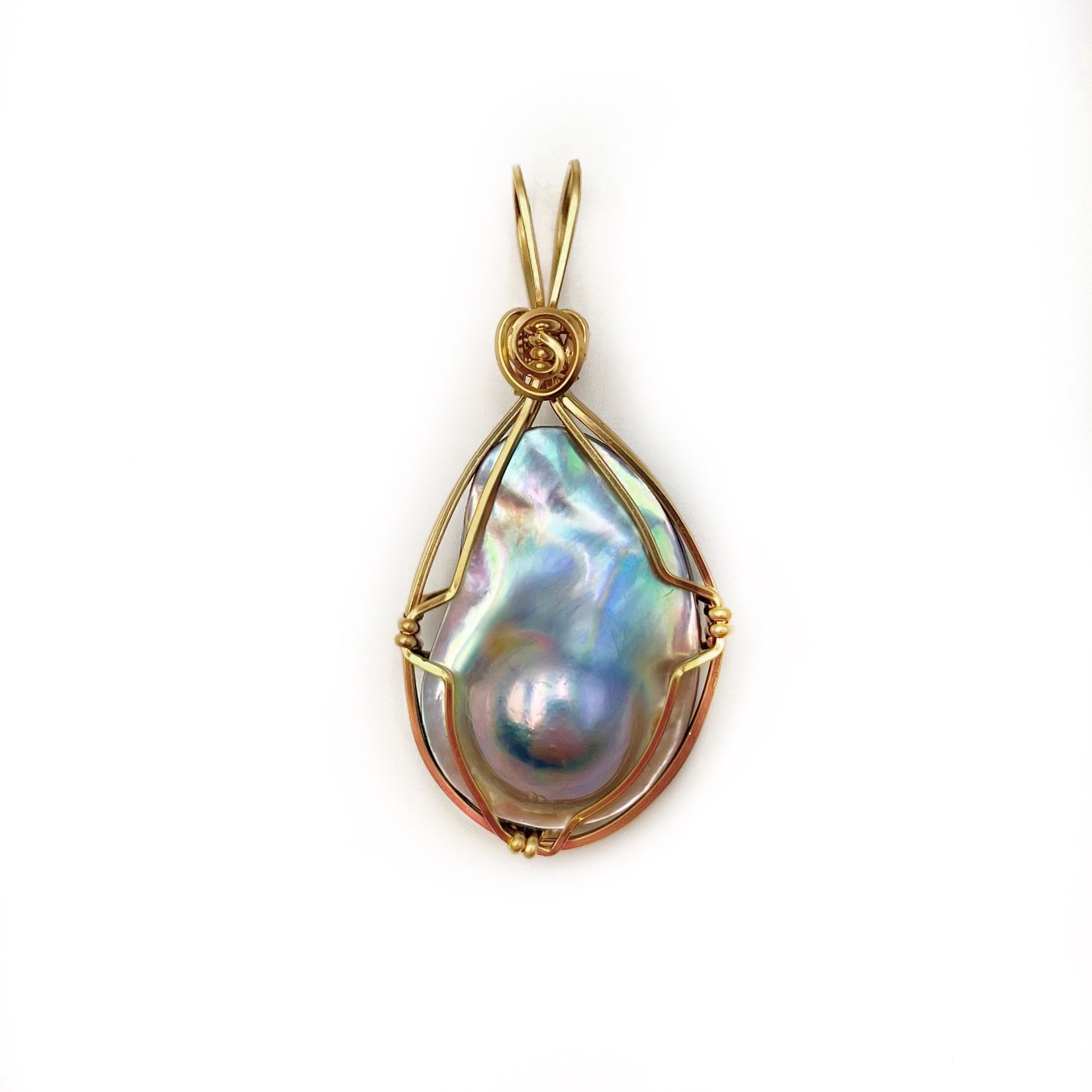 Blister pearl pendant store